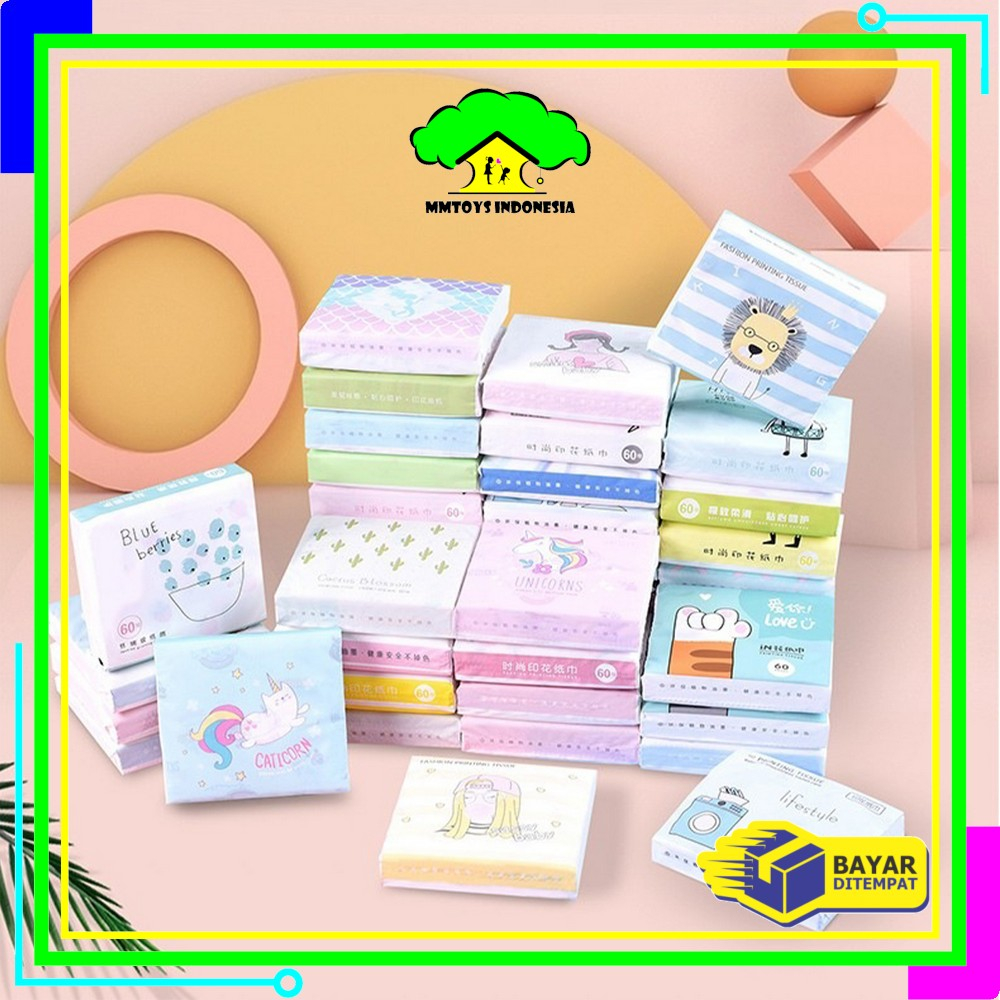 Jual MI-C924 Tissue Karakter Lucu Isi 120 Lembar Sekali Pakai / Tisu ...