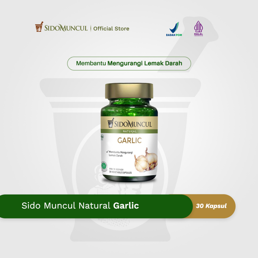 Jual Sido Muncul Natural Herbal Garlic 30 Kapsul - Membantu Mengurangi ...