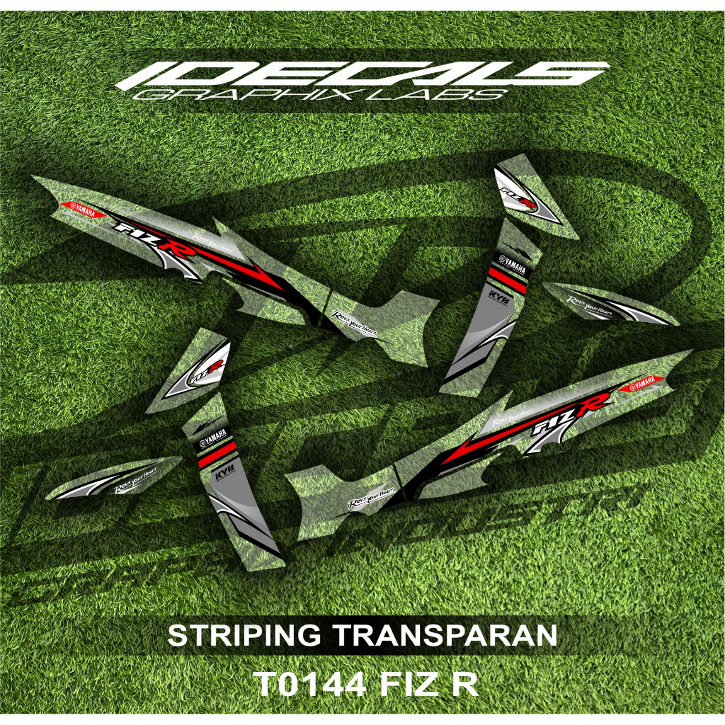 Jual t0144 sticker striping transparan motor fiz r tema list variasi ...