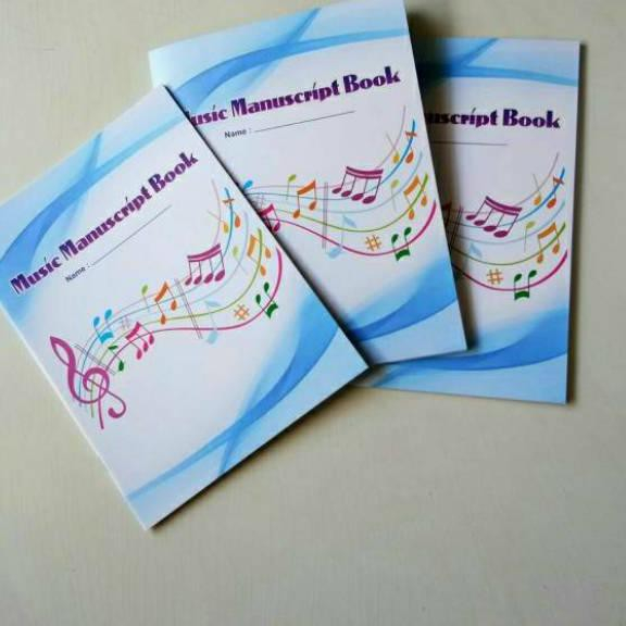 Jual BUKU TULIS MUSIK GARIS LIMA / Buku tulis musik garis lima / buku ...