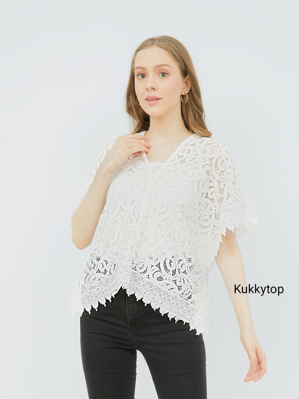 Jual Kukky Top Blouse Brokat Baju Renda Terbaru Blose Renda Baju ...