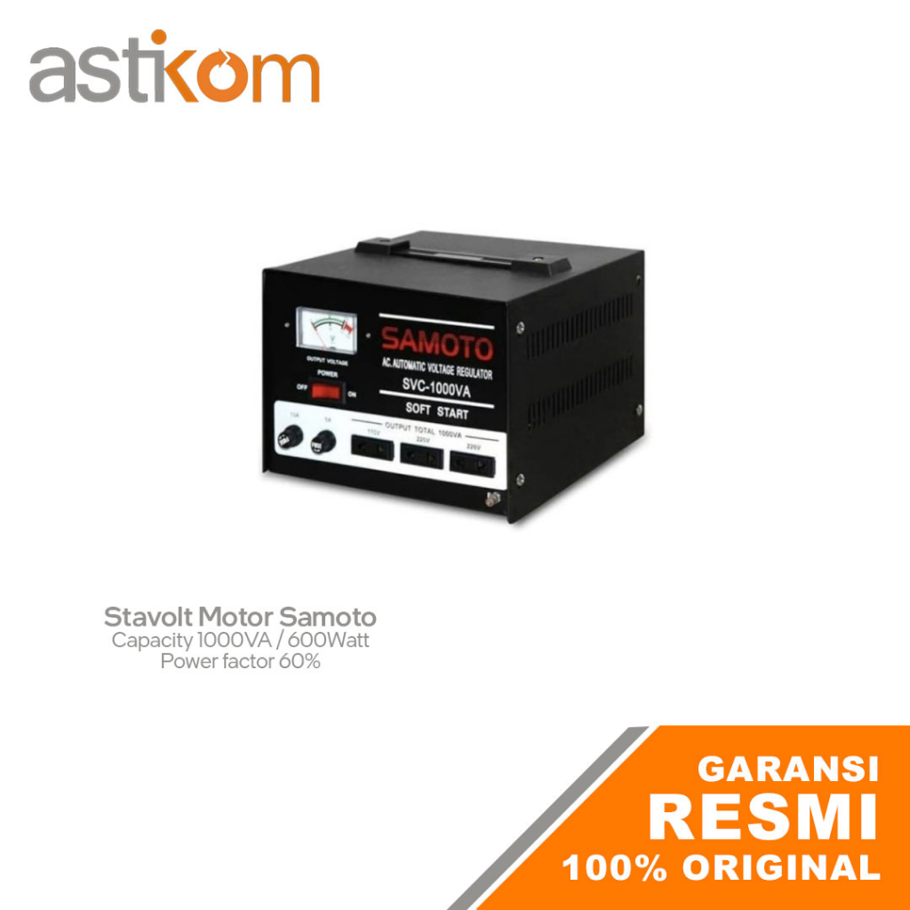 Jual Stavolt Automatic Voltage Regulator 1000VA SAMOTO | Shopee Indonesia