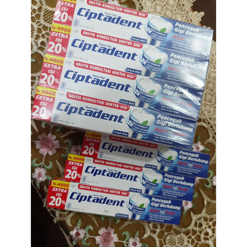 Jual Pasta Gigi Ciptadent 75gr (isi 5pcs) | Shopee Indonesia