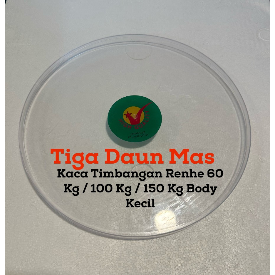 Jual Kaca Timbangan Jarum Renhe 60 Kg 100 Kg 150 Kg Sparepart Mika Kaca ...