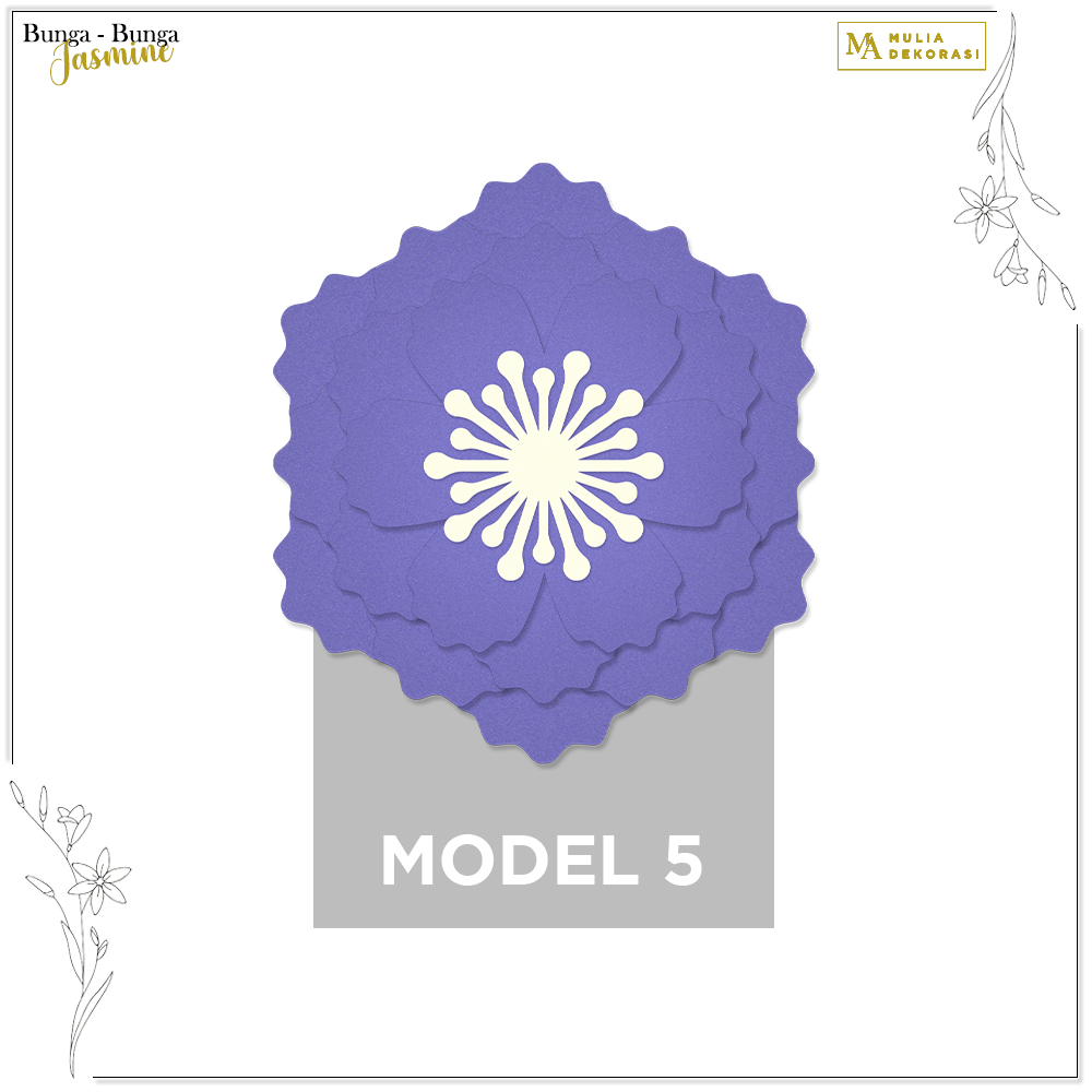 Jual Paper Flower Hiasan Dekorasi Lamaran Nikahan Bunga Kertas Karton ...