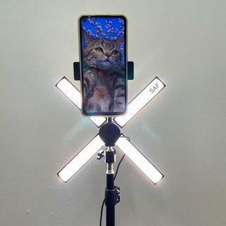 Jual LED Foldable Ringlight 4 Lampu - Untuk Selfie, Live stream tiktok ...