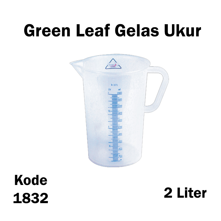 Jual Green Leaf Gelas Ukur Takar 500 ml | 1 Ltr | 2 Ltr / Wadah Takaran ...