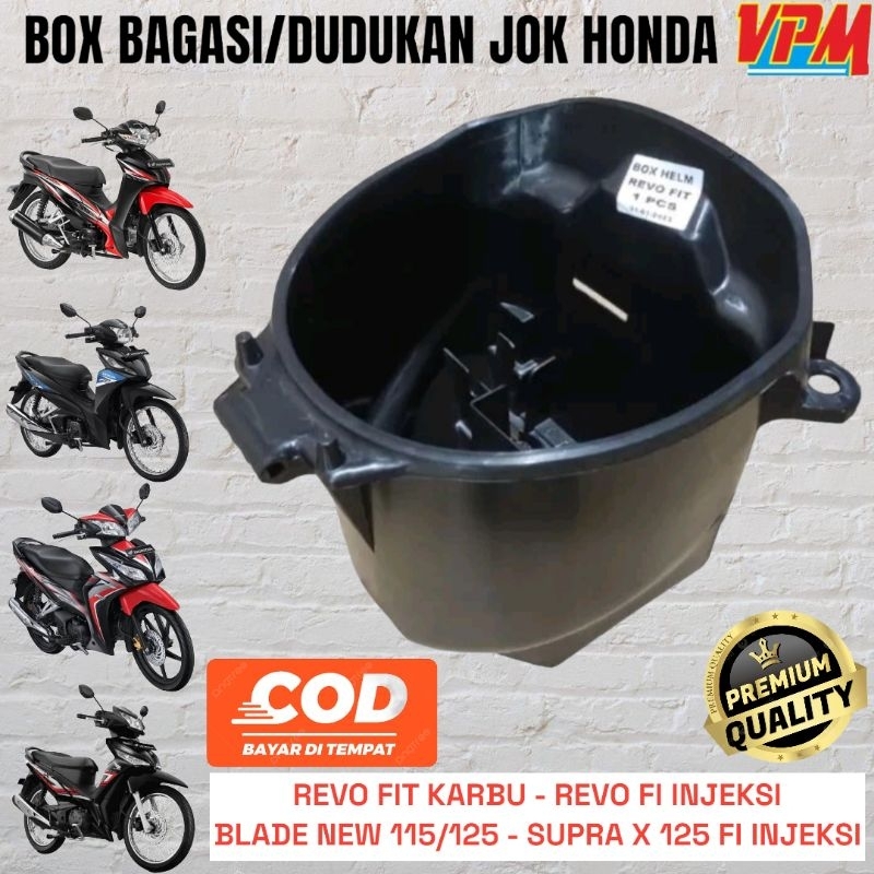 Jual Box bagasi dudukan jok revo fit karbu revo fi injeksi blade new ...