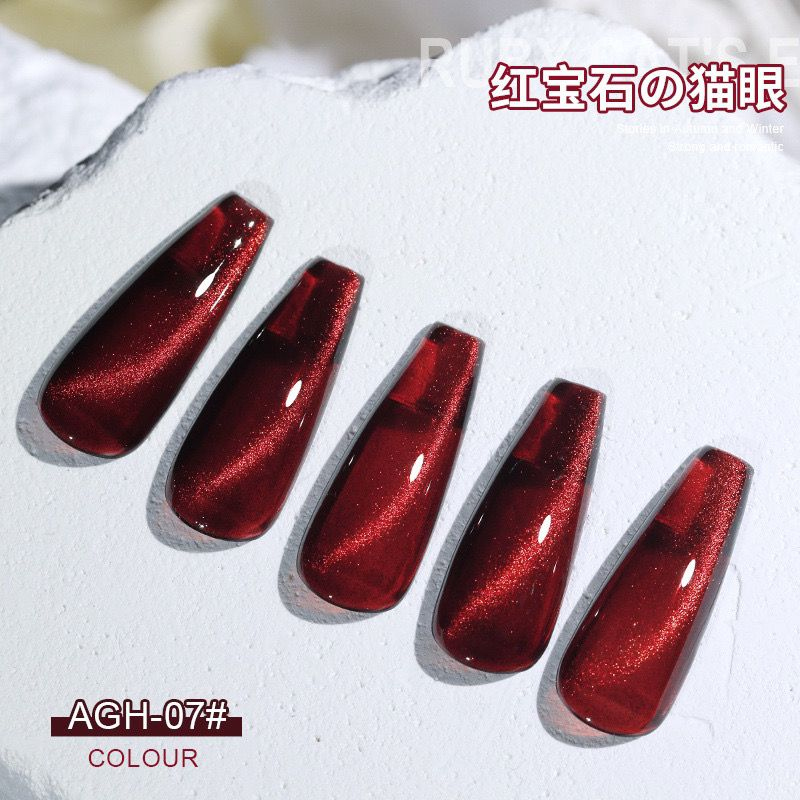 Jual AS Gel Another Sexy (AGH) Red Ruby Cat Eye Gel Polish Sexy Merah ...