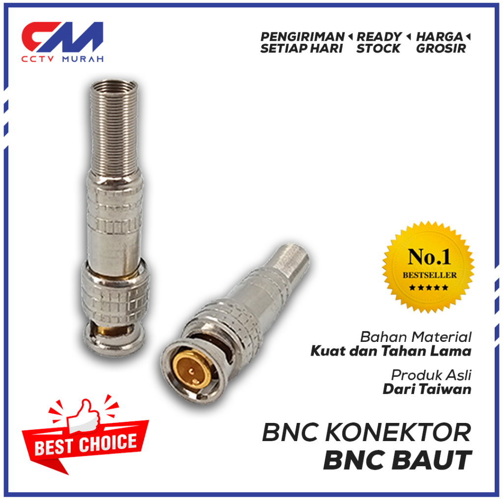 Jual BNC Baut Konektor CCTV, Connector BNC Baut | Shopee Indonesia