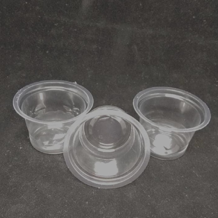 Jual GELAS ICE CREAM PLASTIK / CUP ICE CREAM KECIL + TUTUP @100 PCS ...
