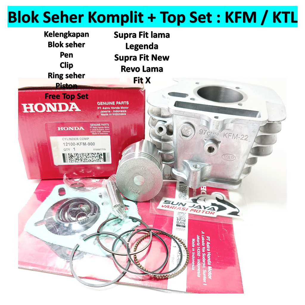 Jual Blok Seher Kompit Honda Supra Fit New - Supra Fit Lama - Revo Lama - Legenda KFM / KTL ...