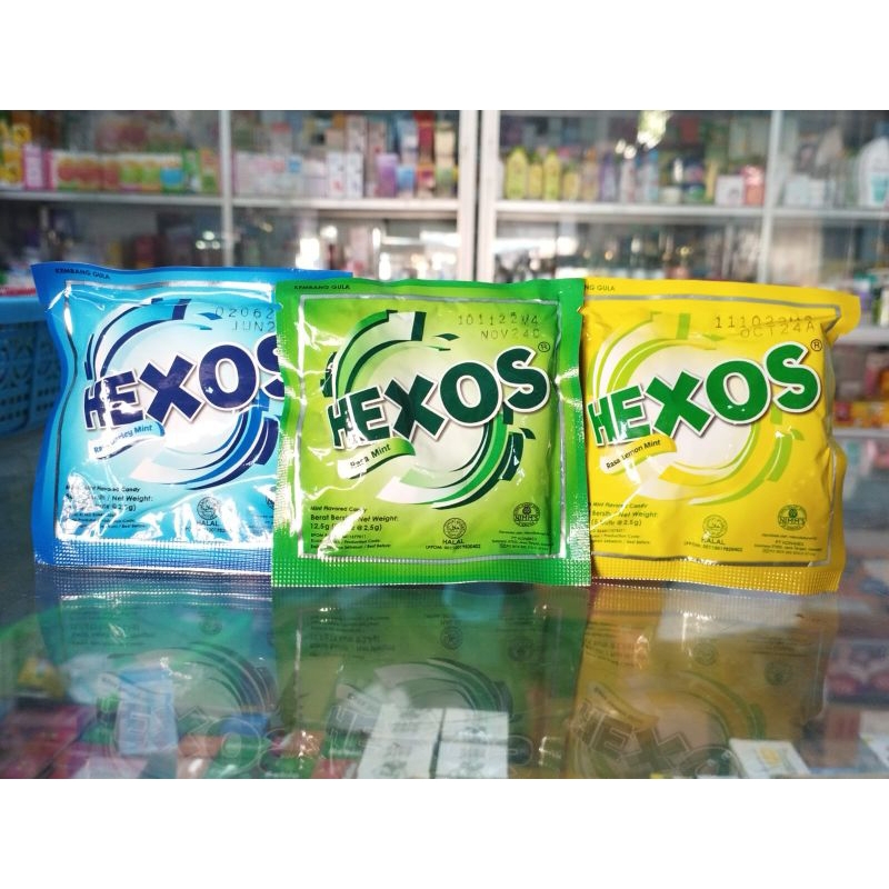 Jual HEXOS PERMEN MINT SACHET | Shopee Indonesia