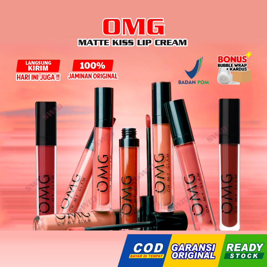 Jual OMG Lip Cream Ombre Matte Kiss 3.5gr | Lip Matte Intense ...