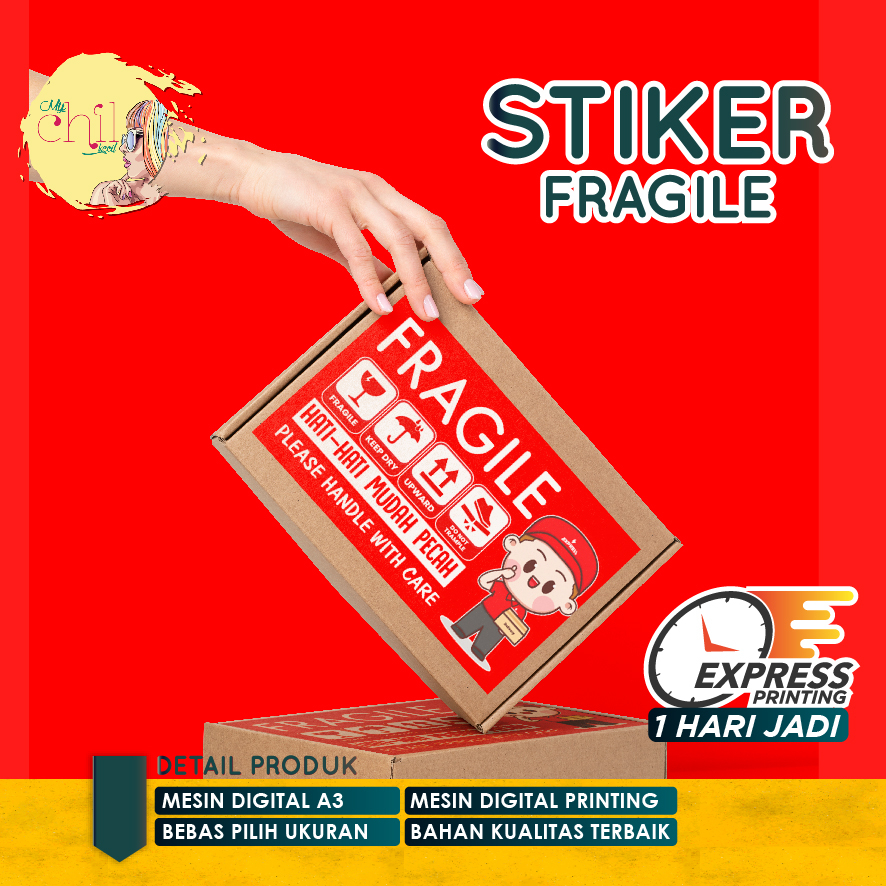 Jual Stiker Fragile Murah Stiker Fragile Lucu Stiker Fragile Kartun