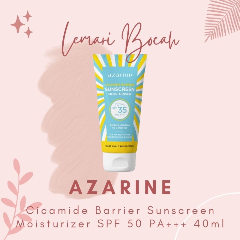 Jual AZARINE Cicamide Barrier Sunscreen Moisturiser SPF 35 PA+++ 40ml ...