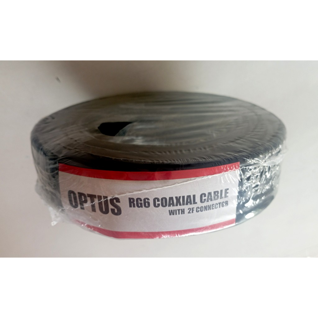 Jual Kabel Antena / Parabola 15 Yard OPTUS Coaxial Cable RG6 75Ohm | Shopee Indonesia