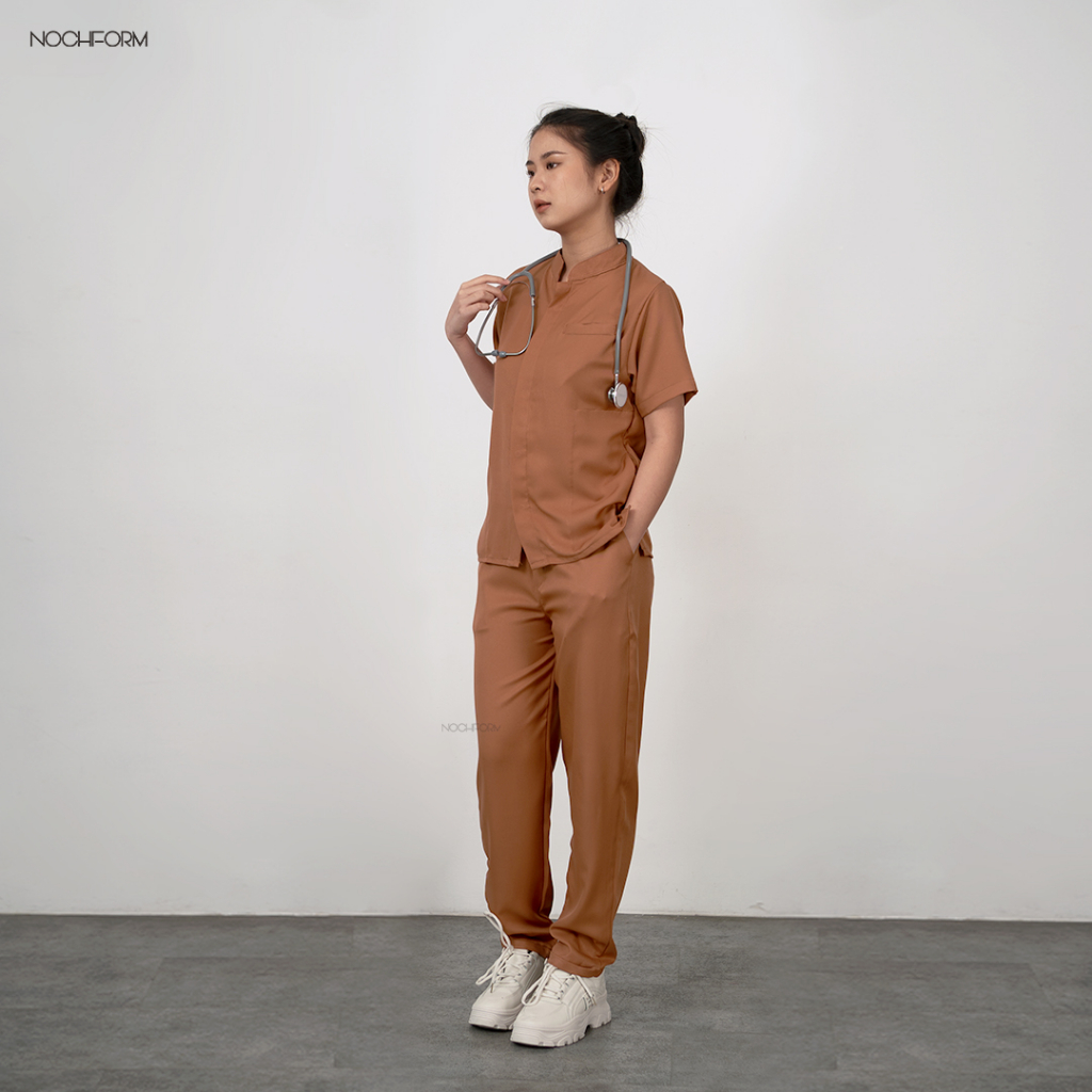 Jual 𝐍𝐎𝐂𝐇 𝐅𝐎𝐑𝐌 Scrub Stretch Way/ Doctor’s Scrub/ Set Baju Celana Jaga ...