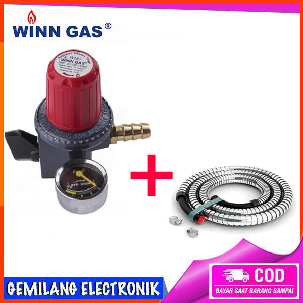 Jual PAKET Regulator Winn Gas High Pressure /Tekanan Tinggi Model Putar ...
