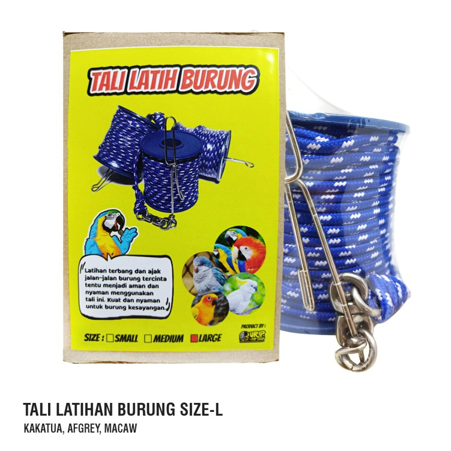 Jual Tali Latihan burung freefly FF Urip size L ( Kakatua dan Macaw ...