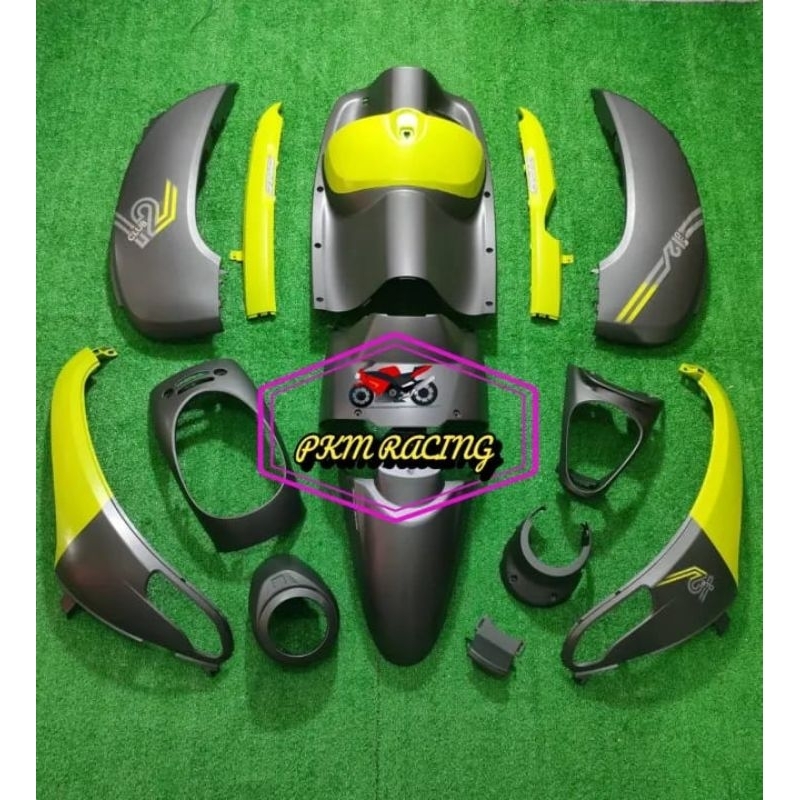 Jual Body Halus Motor Scoopy fi Lama 2012-2016 Sepaket Warna Hitam Doff ...