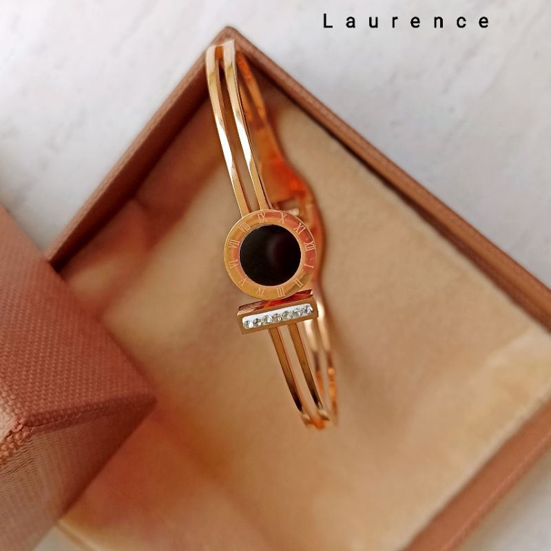 Jual Laurence - Gelang Lapis Emas 18k Roman Bangle 052 | Shopee Indonesia