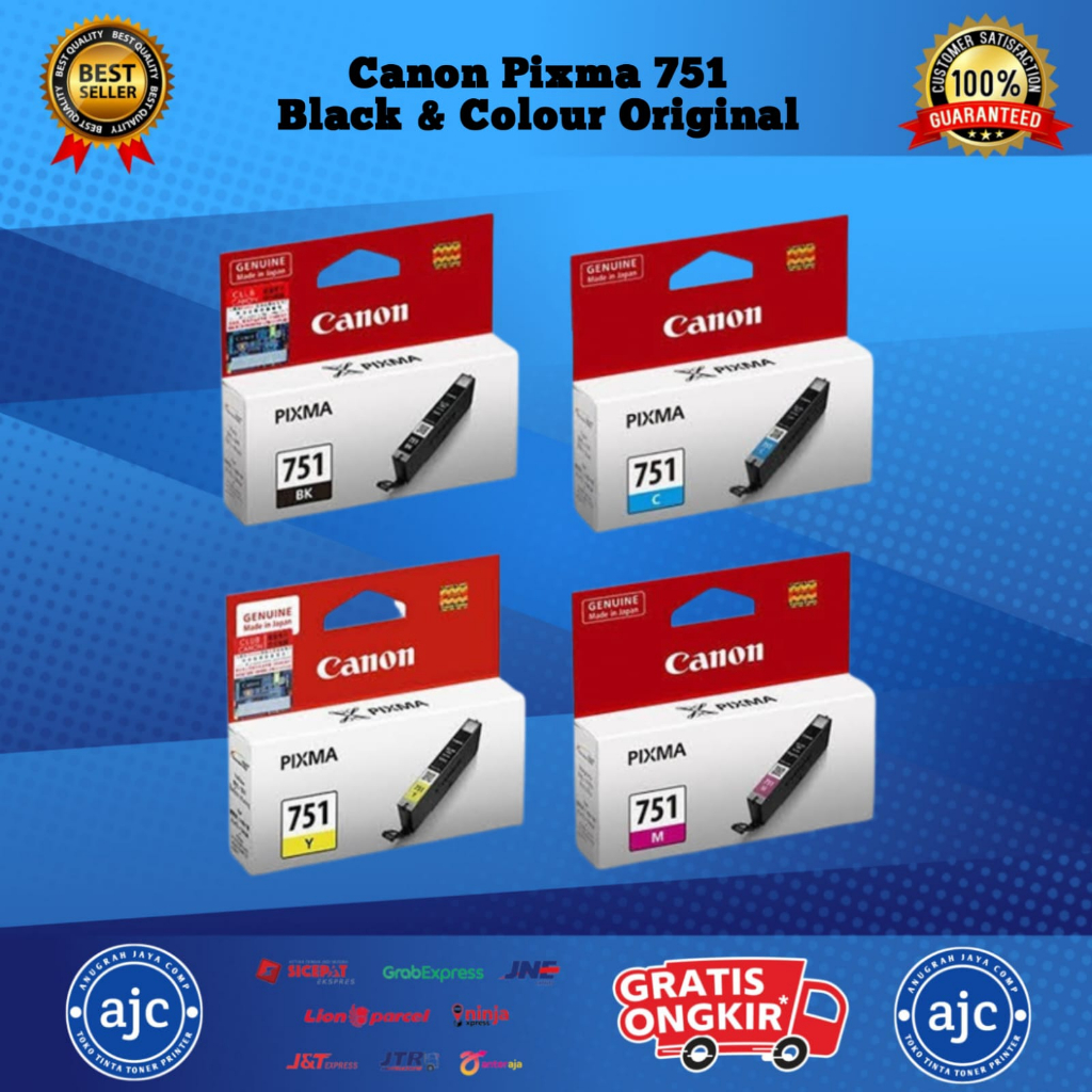 Jual Tinta Printer Cartridge Canon CLI-751 [B.C.M.Y.GY] Original ...