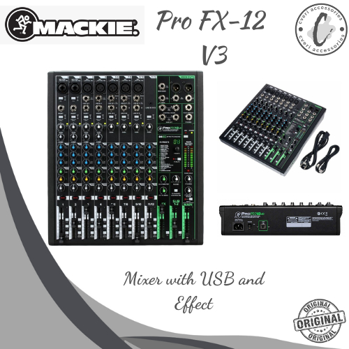 Jual Mackie Pro FX-12 V3 Mixer Audio with USB & Efek Original PROFX12V3 ...