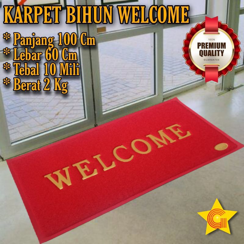 Jual Karpet Keset Bihun Welcome 60x100cm 15mm Yugen Anti Slip | Shopee ...