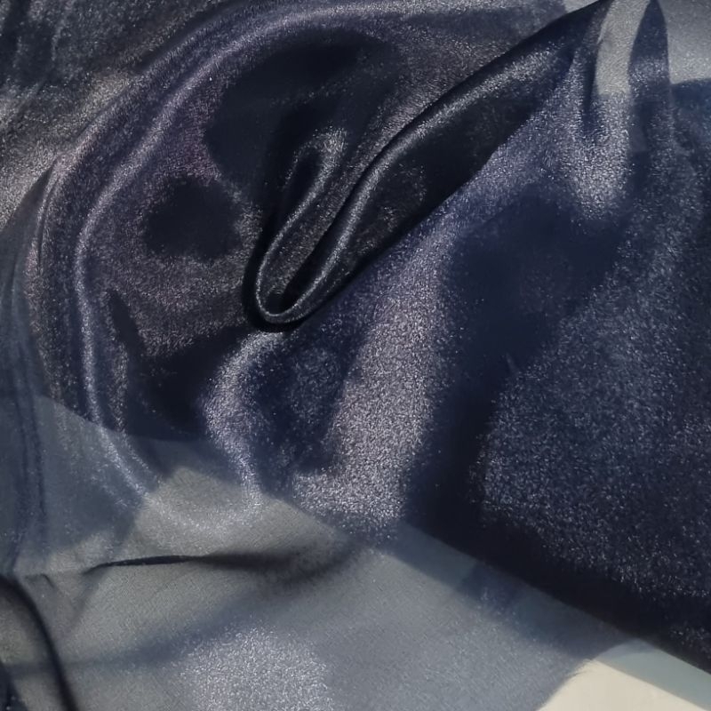 Jual kain organza pasir/crinkle metalik/sparle gliter/organza crystal ...