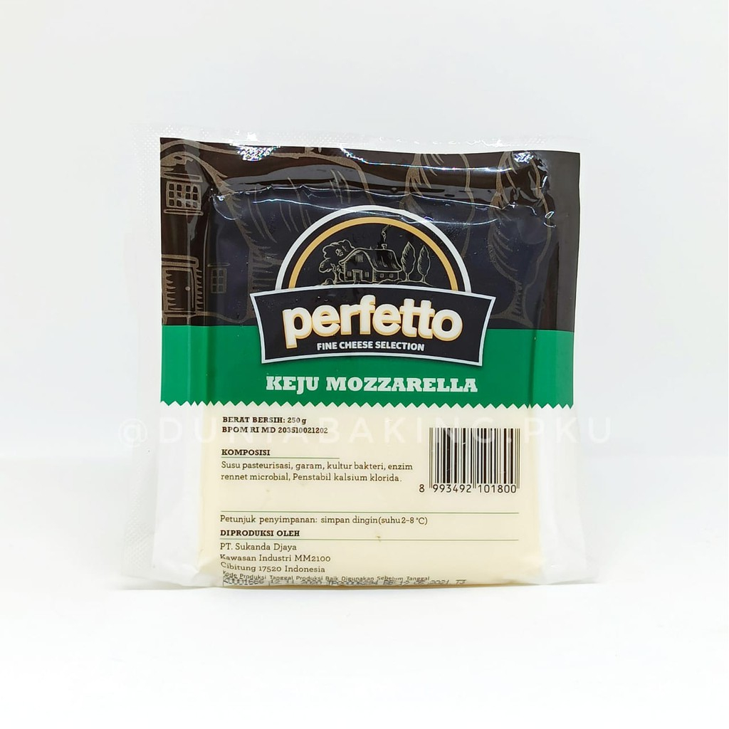 Jual KEJU MOZZARELLA PERFETTO 250GR MOZARELLA ( HARUS INSTANT ...