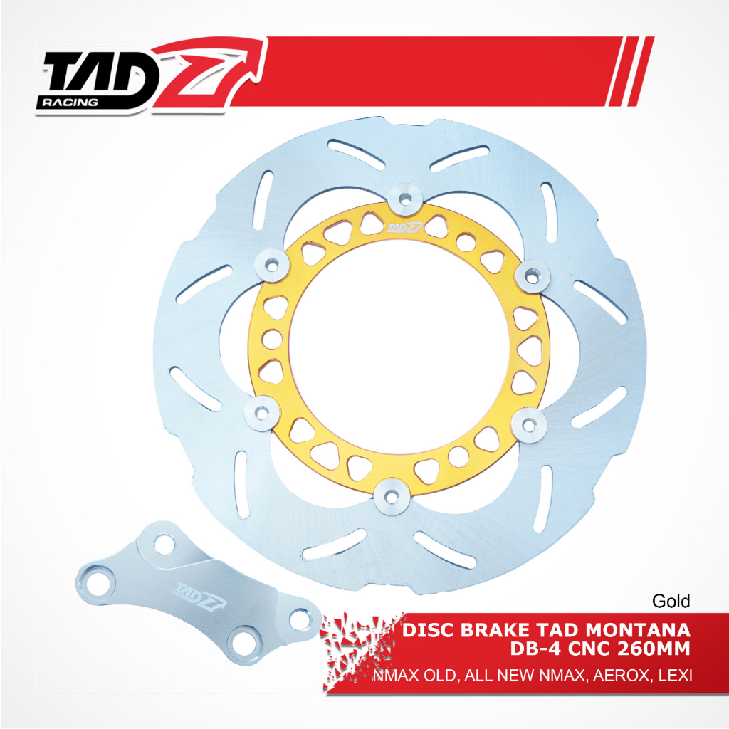 Jual DISC BRAKE TAD MONTANA DB-4 CNC 260MM NMAX OLD /ALL NEW NMAX/AEROX ...