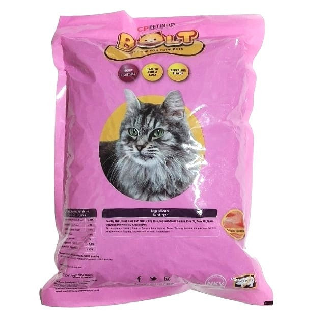 Jual Expedisi - Bolt cat salmon adult 800 gr x (10 pcs) makanan kucing ...