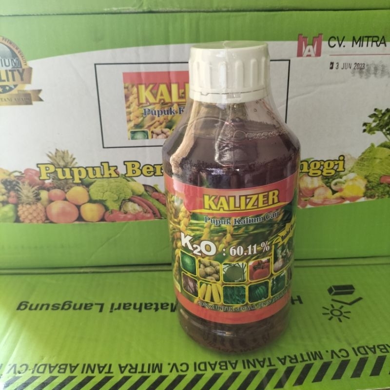 Jual Pupuk Kalizer Kalium Cair 1 Liter ( 1 Box isi 15 Botol) | Shopee ...