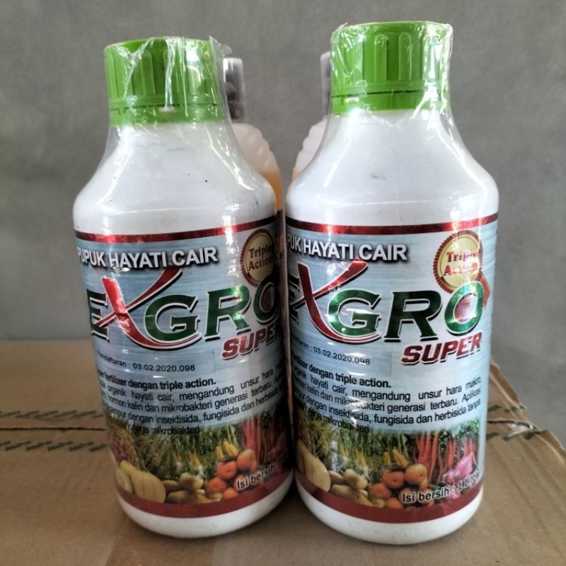Jual PUPUK Hayati Cair Exgro Triple Action 1 Liter super Fertilizer ...