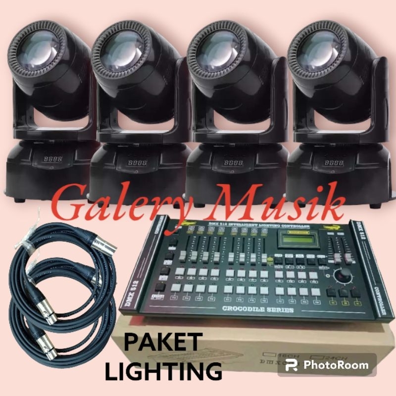 Jual paket Moving head Beam M150 4unit + Mixer crocodile bonus kabel ...