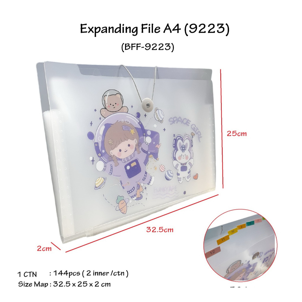 Jual Expanding File A4 / Map Sekat / Expanding Dokumen File 9223 / Map ...