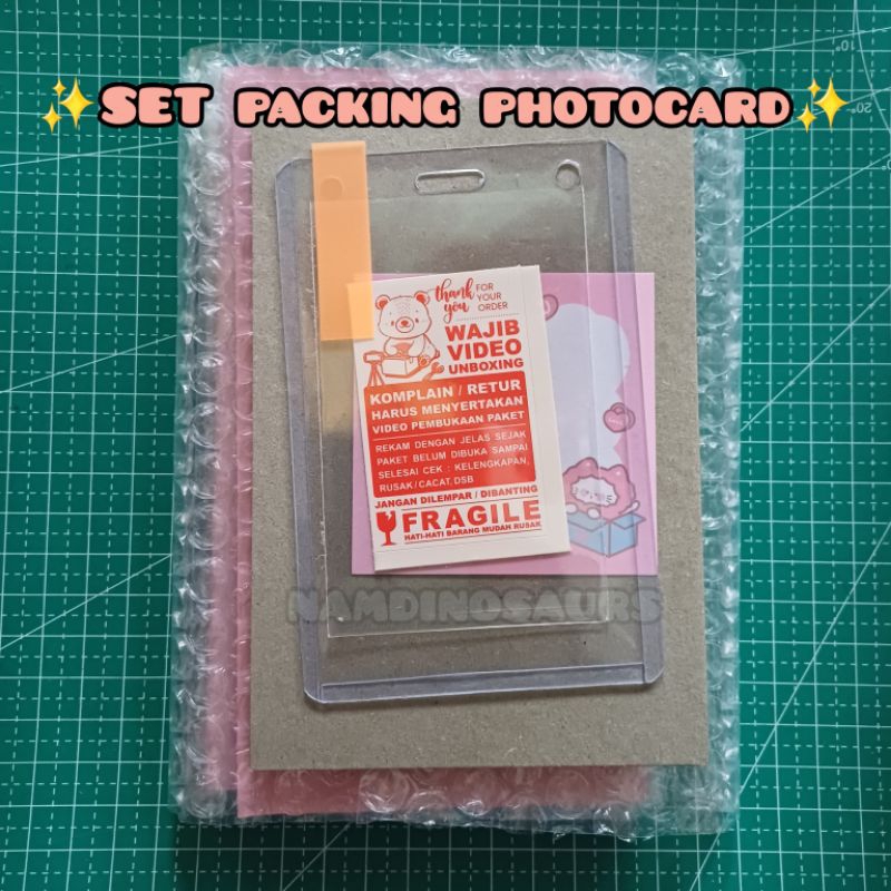 Jual (set) bahan packing photocard | Shopee Indonesia