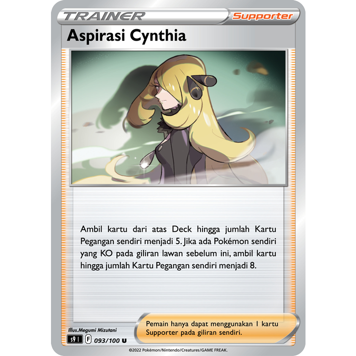 Jual POKEMON TCG INDONESIA ASPIRASI CYNTHIA S9 093/100 | Shopee Indonesia
