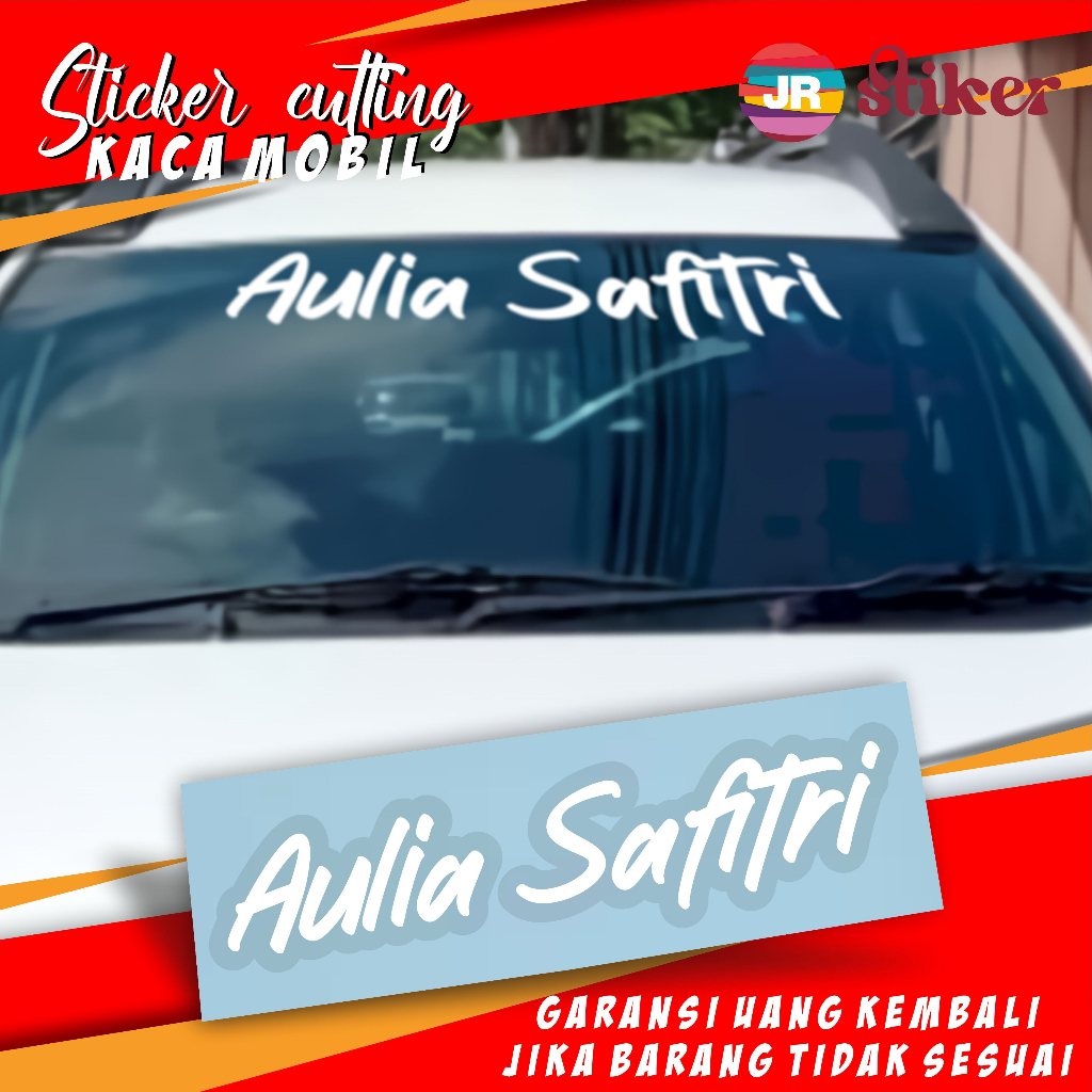 Jual Stiker Nama Custom Kaca Mobil Cutting Sticker | Shopee Indonesia