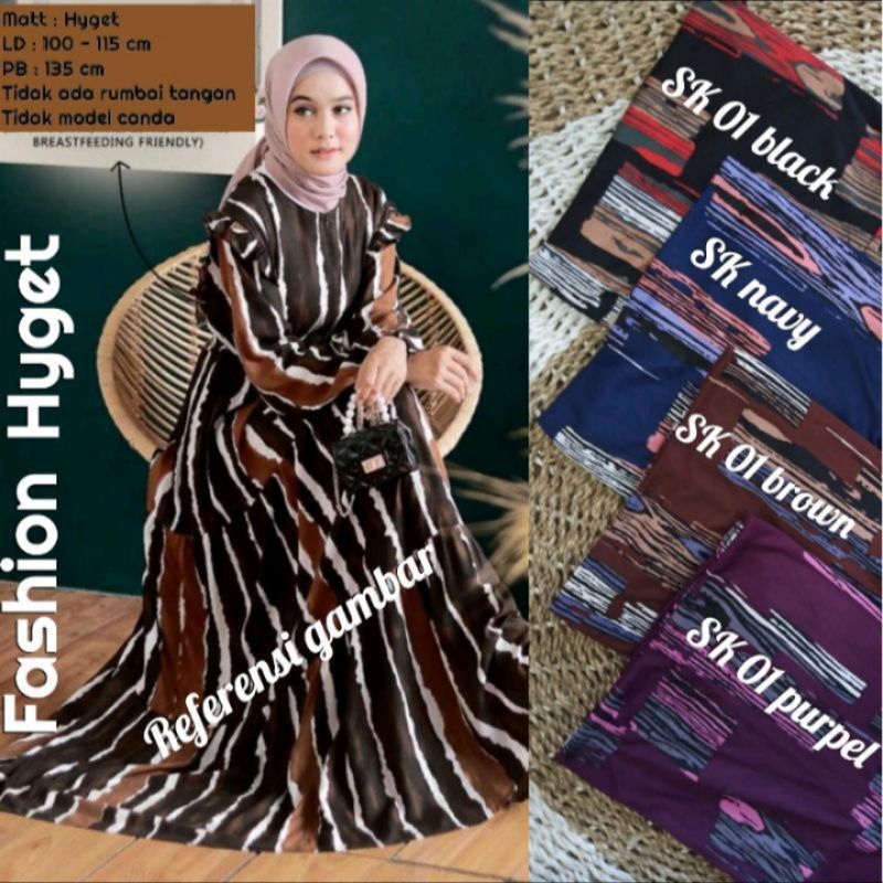 Jual Gamis Hyget Kotak Kayu Jumbo Gamis Harian Jumbo Kain Melar ...