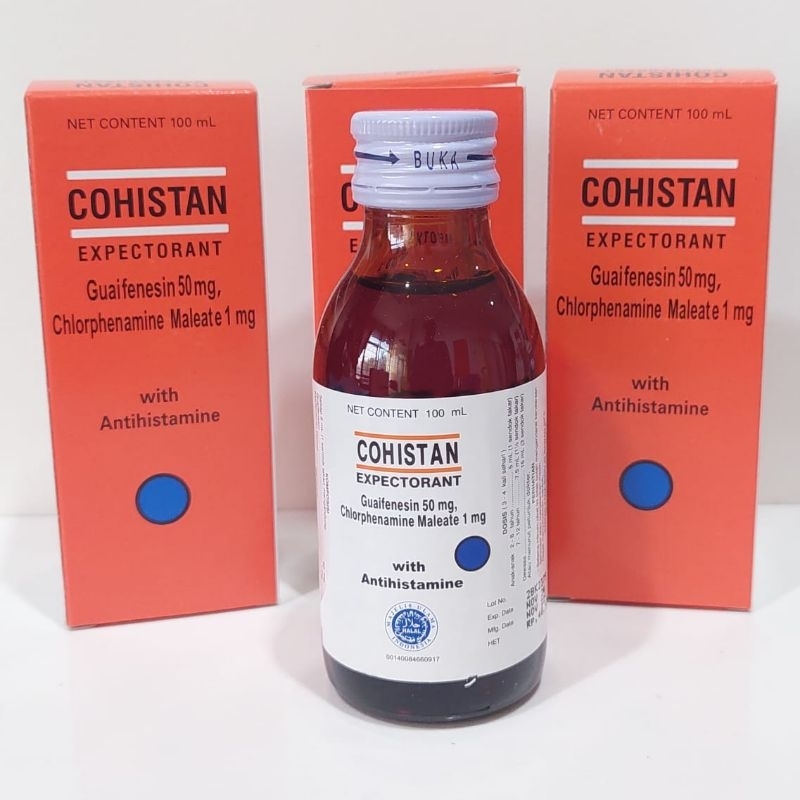 Jual cohistan expectoran sirup 60ml obat batuk berdahak dan alergi ...