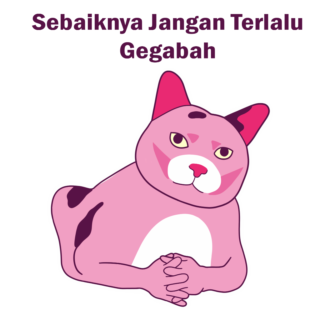 Jual Stiker Kucing Lucu part 1 Meme Black Cat Laminasi Glitter | Shopee ...