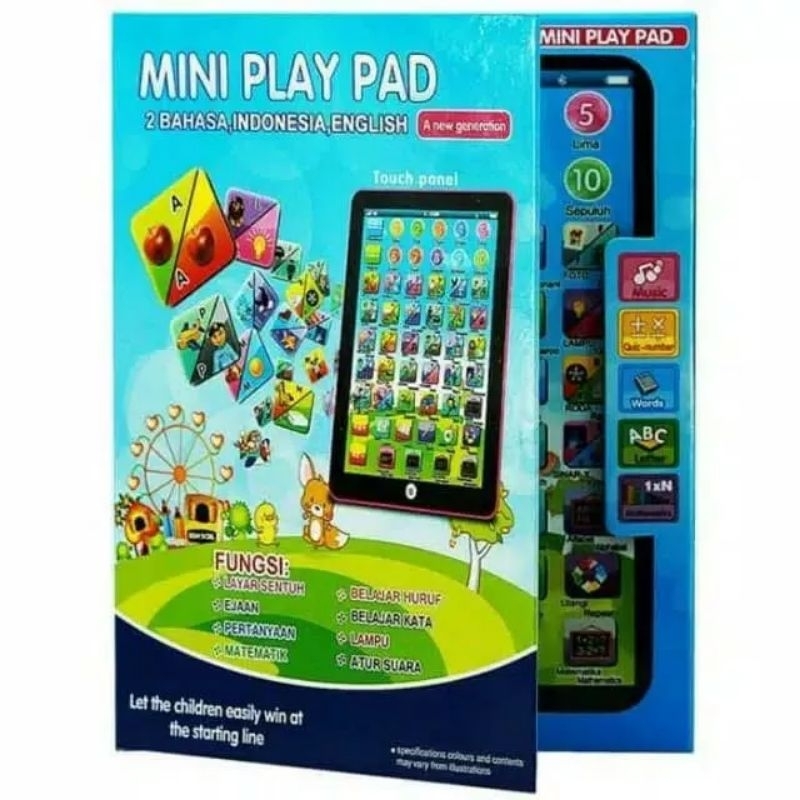 Jual CUCI GUDANG /PROMO Mainan Mini PLAYPAD /Mainan Ipad Mini Bisa 2 ...