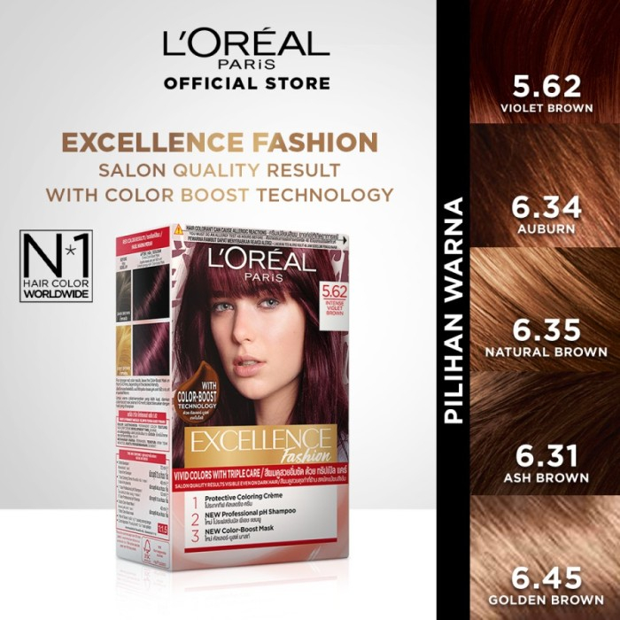 Jual l'oreal Paris Excellence Creme - Hair Color /pewarna rambut ...