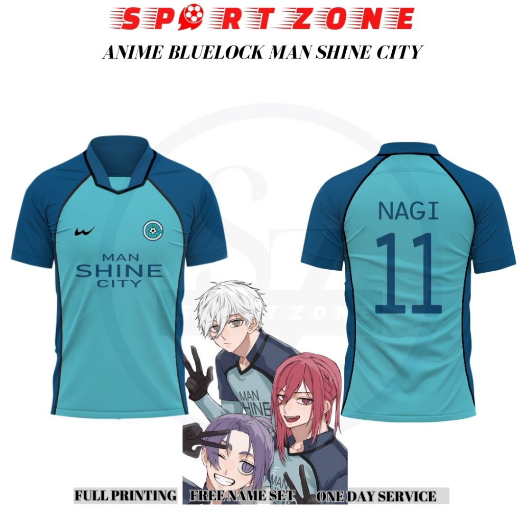 Jual Baju Bola Jersey Man Shine City Futsal and Footbal Anime Bluelock ...