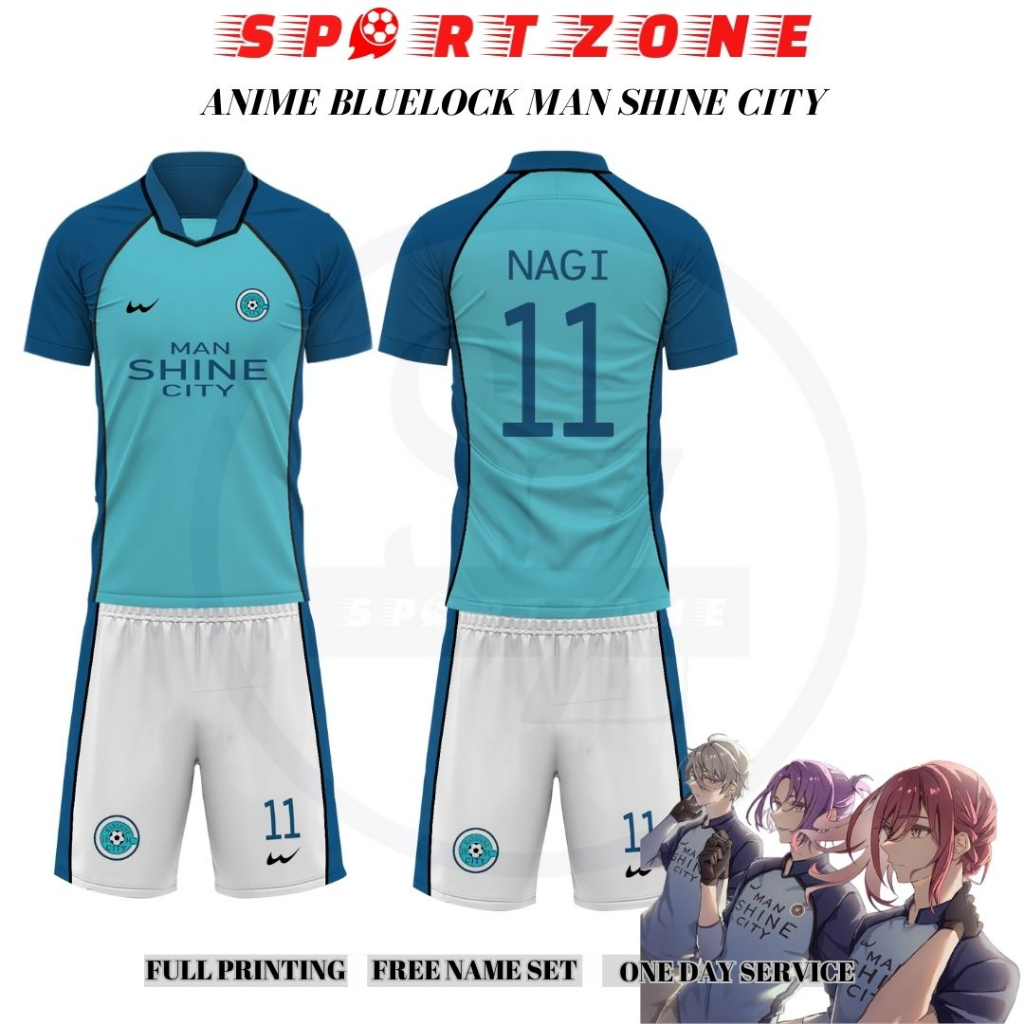 Jual Baju Bola Jersey Man Shine City Futsal and Footbal Anime Bluelock ...