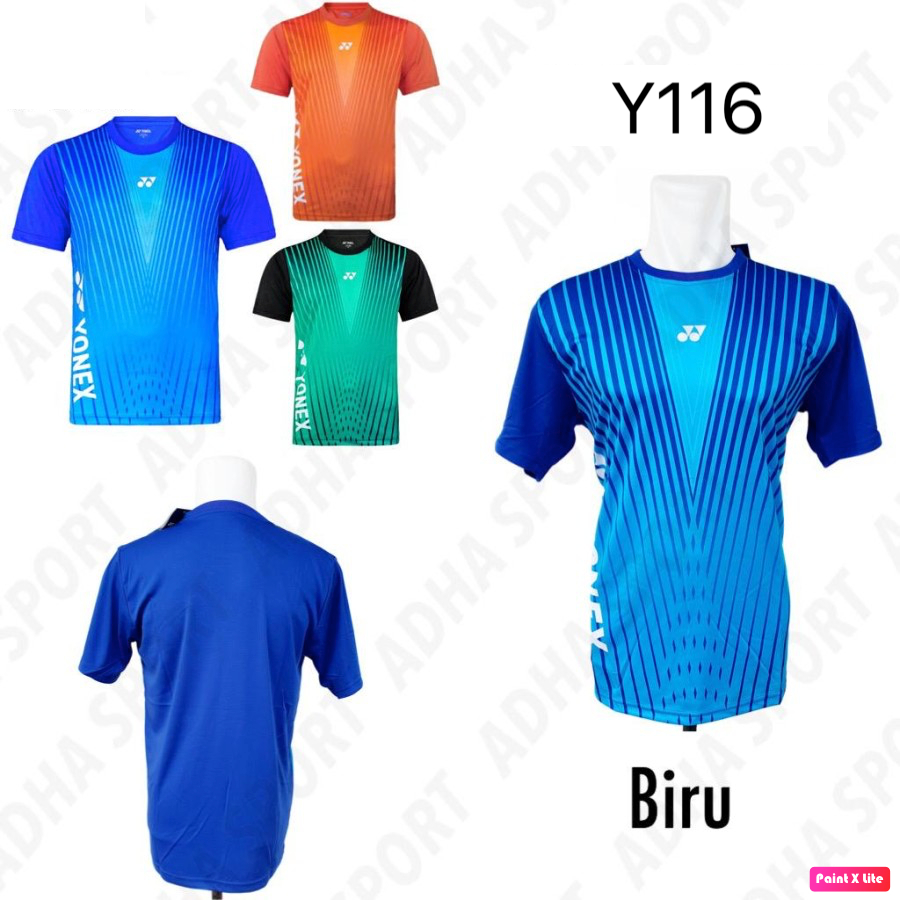 Jual Kaos Badminton Y 116 / Y116 Biru Bulutangkis Store Surabaya Adha Sport | Shopee Indonesia