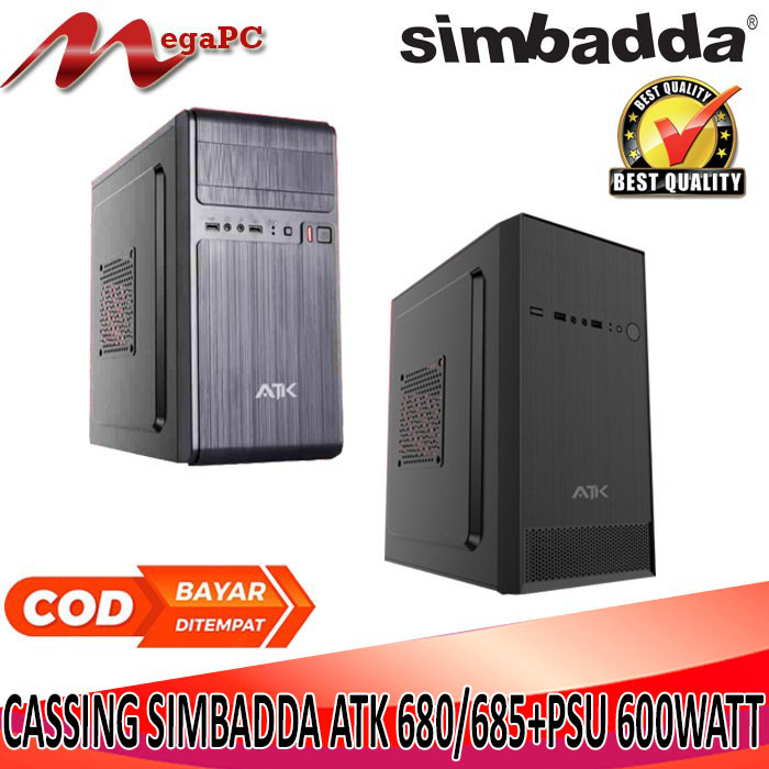 Jual Cassing Simbadda ATK 680 / ATK 685 include Power Supply 600Watt ...