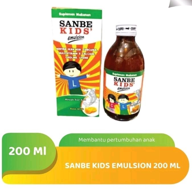 Jual Sanbe Kids Emulsion (200 ml) membantu pertumbuhan anak | CURVIT ...